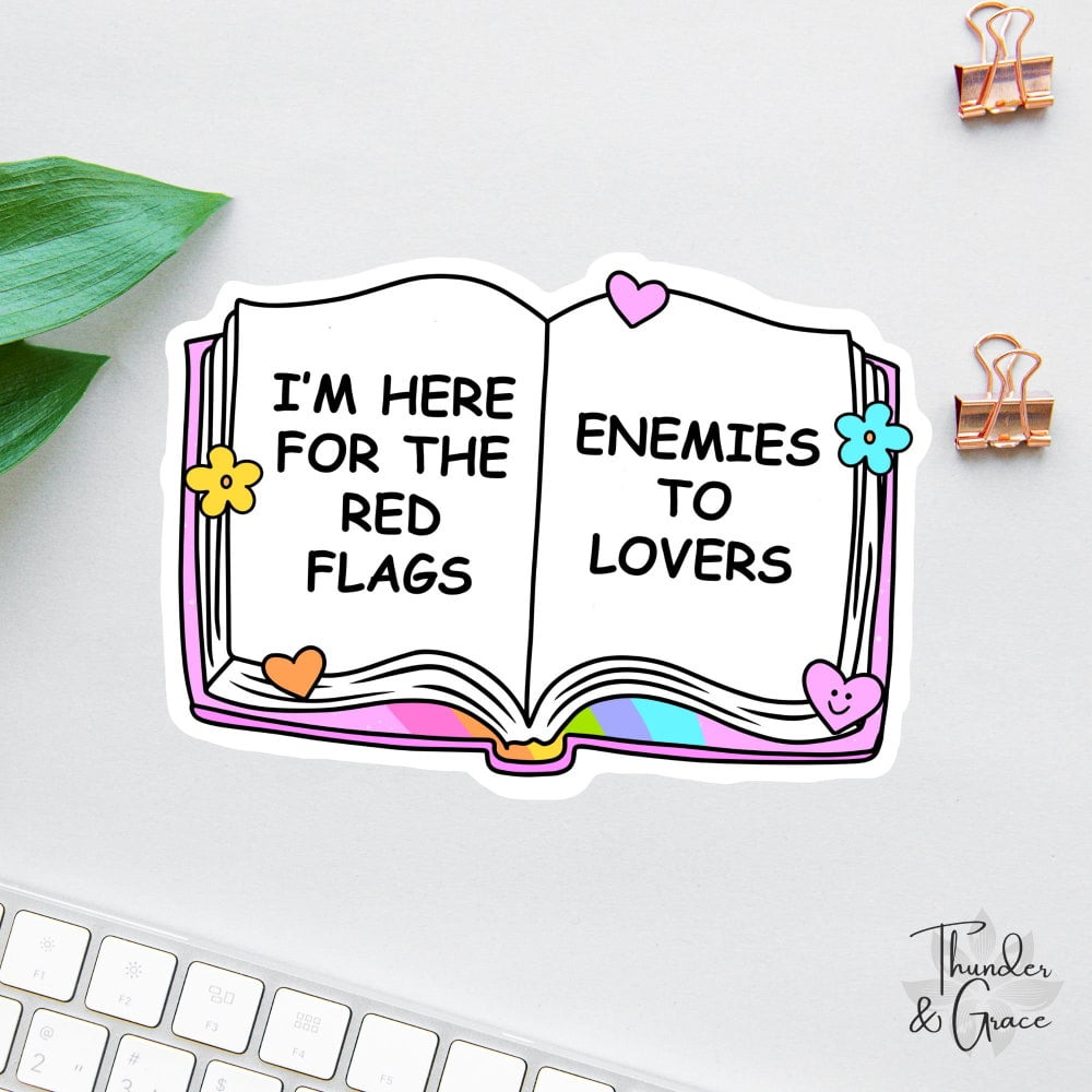 Bookish Sticker, Enemies To Lovers Sticker, Bookstragram, Book Lover ...