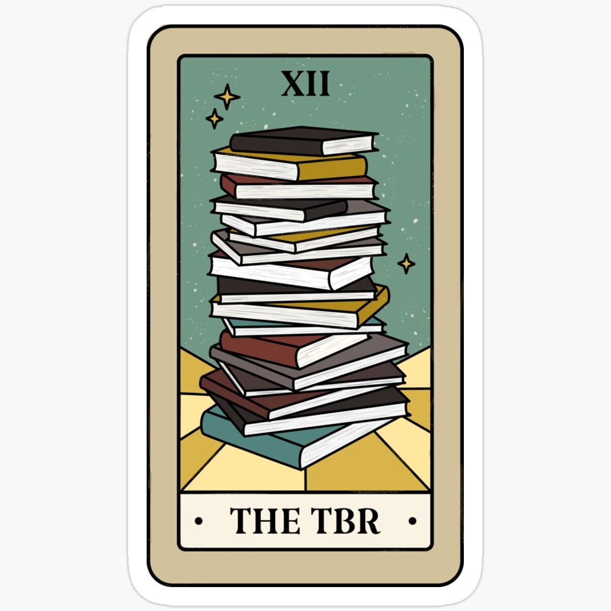 Bookish Tarot - The Tbr Sticker. Gift For You - Decorate Laptops, Water ...