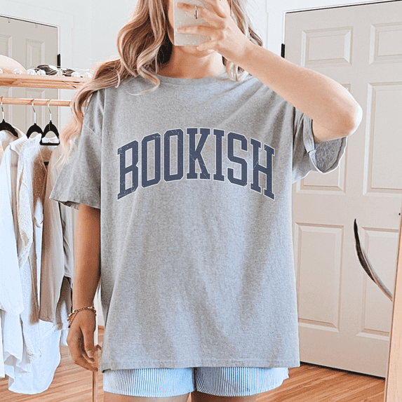 Bookish Tee Athletic Heather S Peachy Sunday T-Shirt - Walmart.com