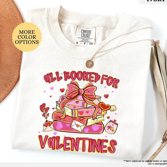 Bookish Valentine Shirt All Booked For Valentines Coquette Bookish ...