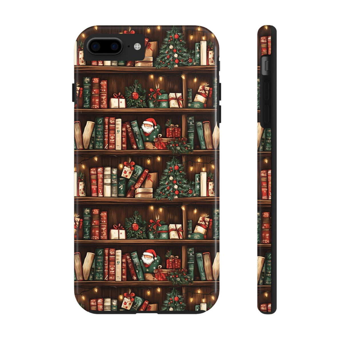 Bookish Winter Library Phone Case | Cozy Reading Art for iPhone 17 16 ...