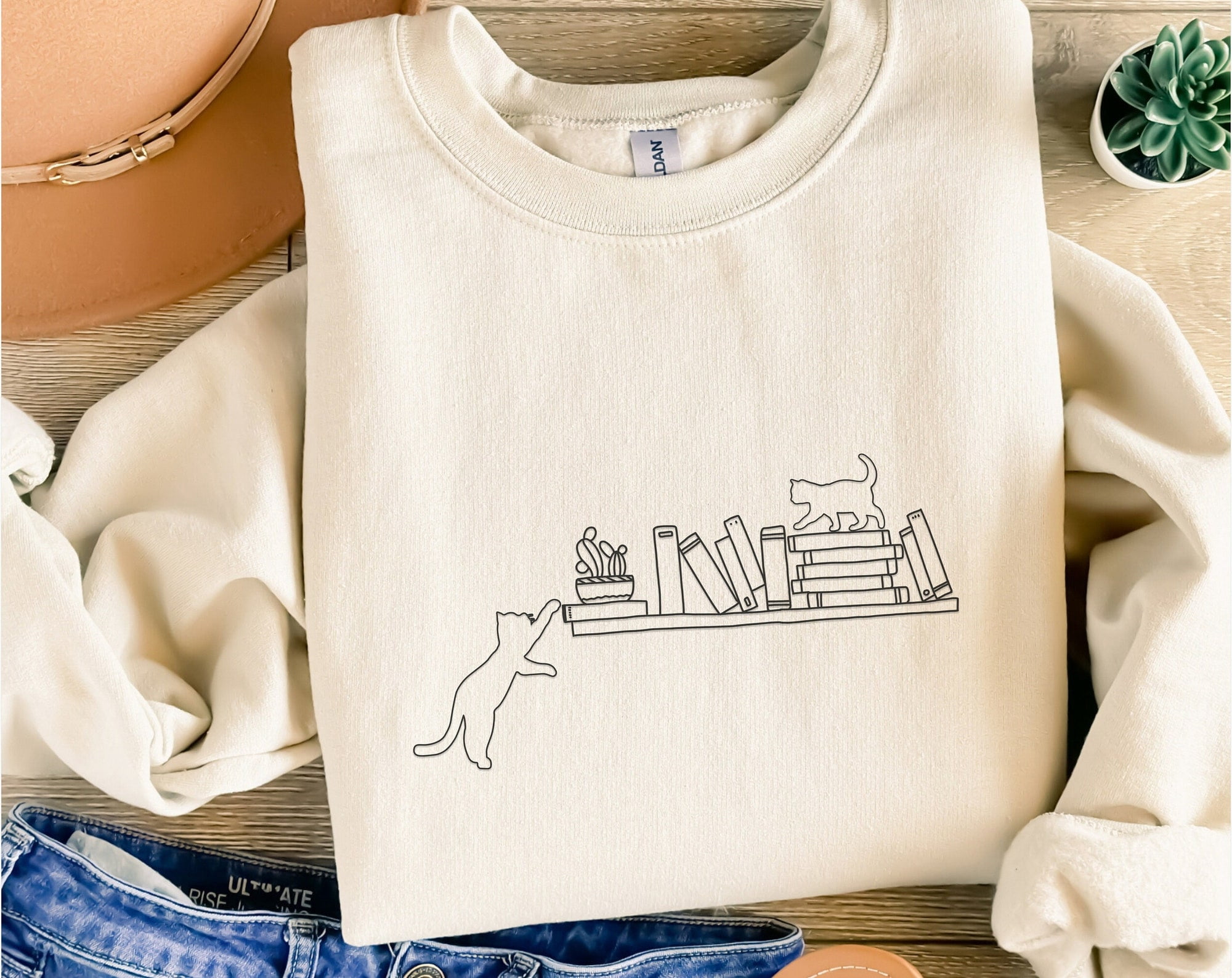 Bookish shirt Book Lover TShirt Cute Cat Book TShirt Reading Shirt Book ...