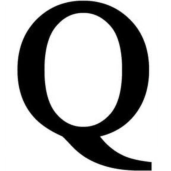 Bookishbunny Letter Q Black Metal 12 inch Wrought Iron Signage Home ...