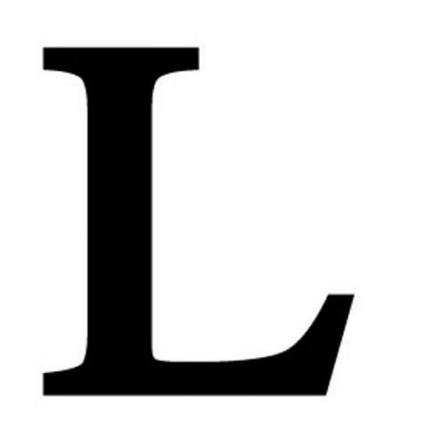 Bookishbunny Letter L Black Metal 12 inch Wrought Iron Signage Home ...