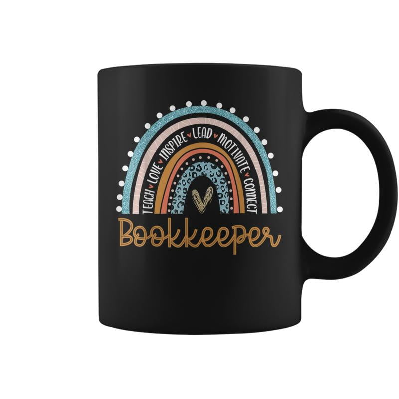 Bookkeeper Boho Rainbow Funny School Bookkeeper V2 Coffee Mu - Walmart.com