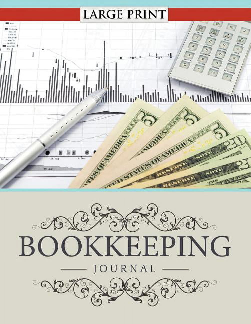 Bookkeeping Journal Large Print (Paperback)(Large Print) - Walmart.com