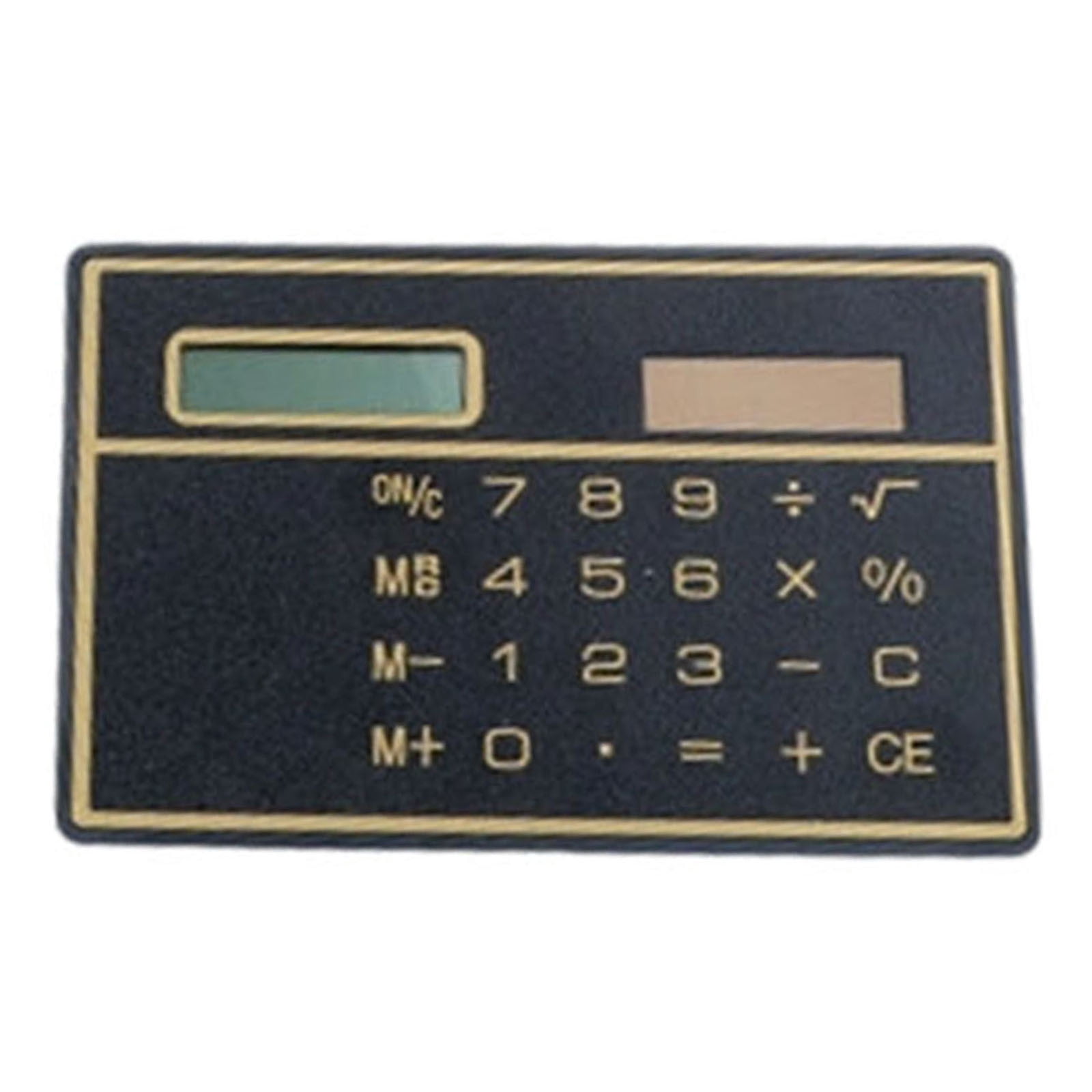 Bookker Card Calculator Thin Credit Card Size Solar Calculator Portable ...