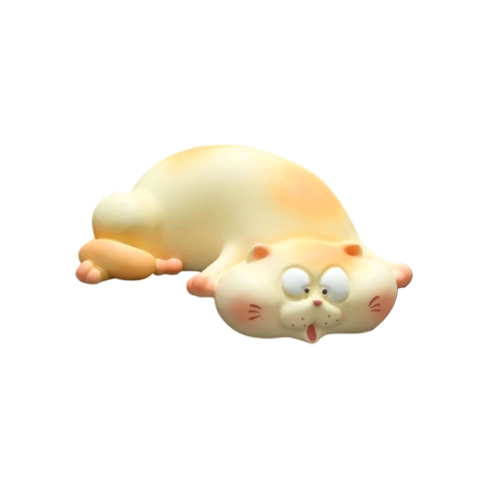 Bookker Cat Lying Down Desktop Ornament Cute Figurine Home Adorable ...