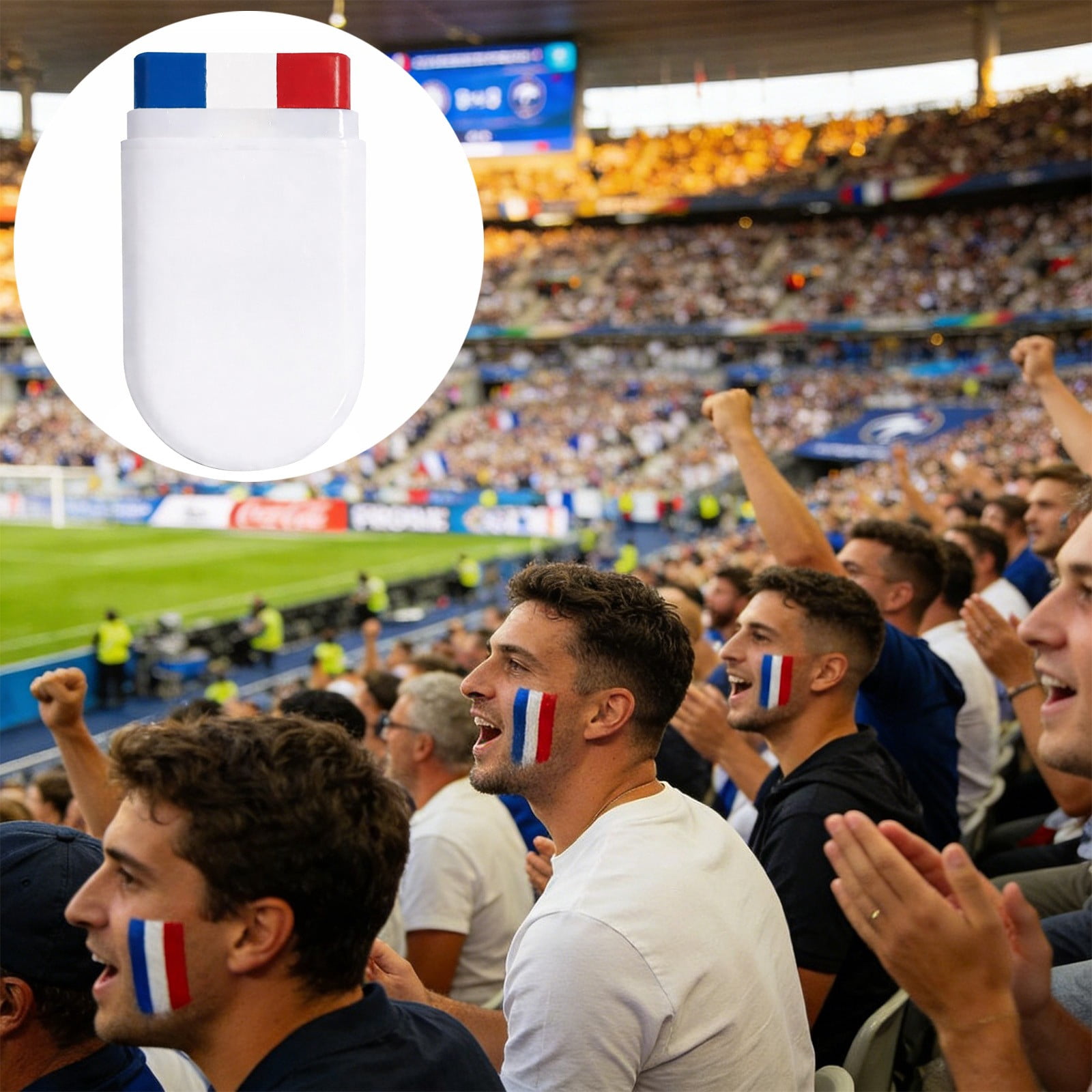 Bookker Fan Face Coloring Stick For Sports Events Parties And Festivals ...