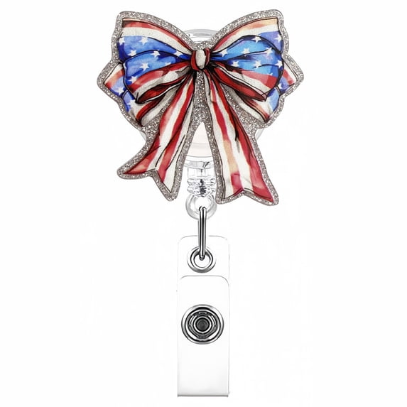 Bookker Retractable Glitter Badge Reel Sparkling Pull Tab Accessory ...