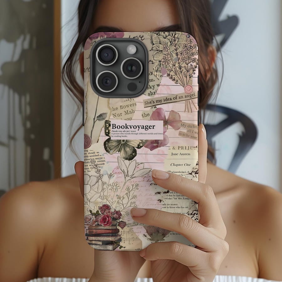 Booklover Collage Bookworm Reader Bookish Booktok Scrapbook Case 11 12 ...