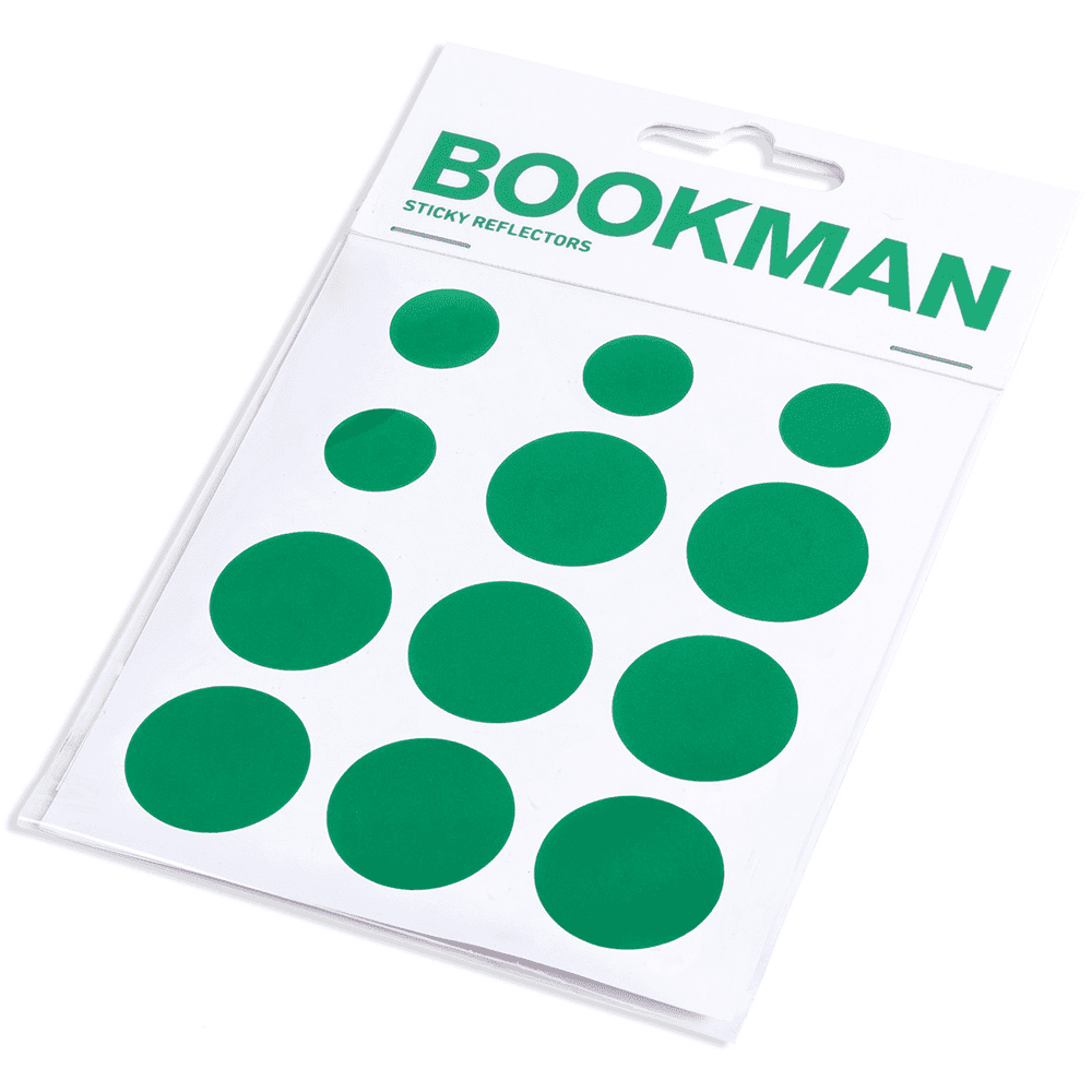 Bookman Bicycle Sticky Frame Reflectors Green Bike Safety Sticker Road ...
