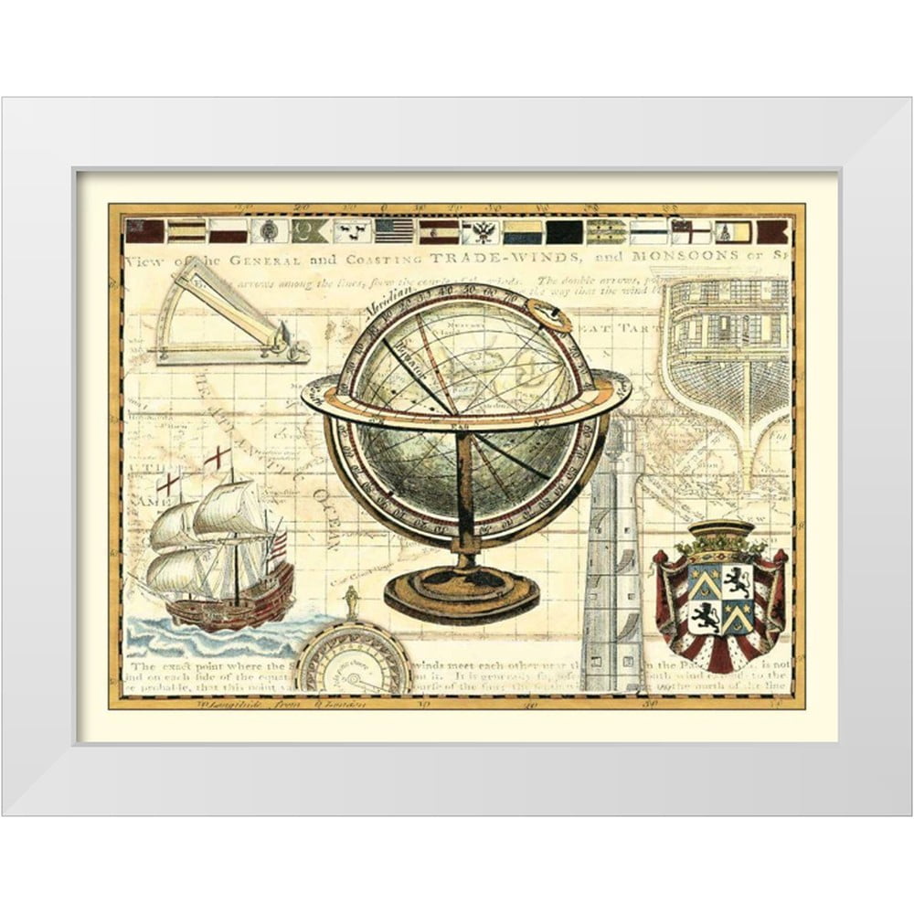 Bookman, D. 24x19 White Modern Wood Framed Museum Art Print Titled ...