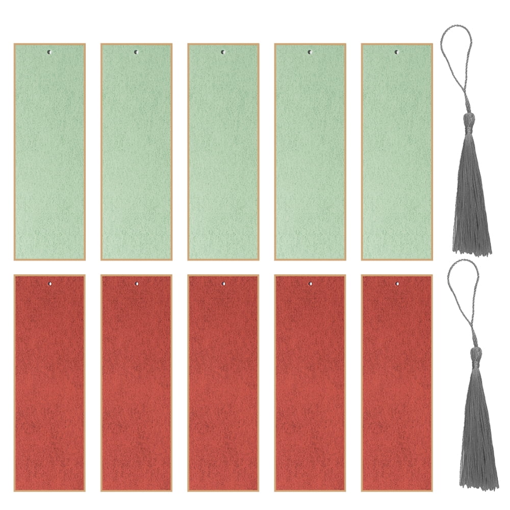 Bookmark 6*18Cm, 10Pcs Bookmark Blank Bookmarks With Tassels For Diy ...
