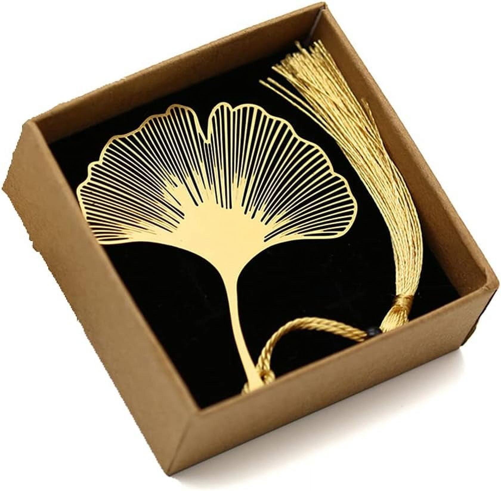 Bookmark Metal Ginkgo Bookmark Hollow Book Mark Leaf Bookmark with ...