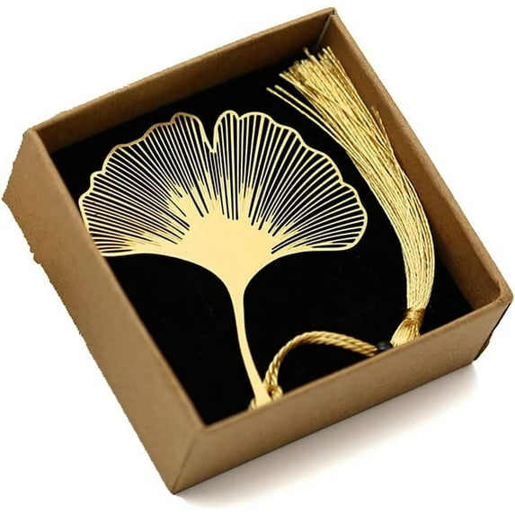 Bookmark Metal Ginkgo Bookmark Hollow Book Mark Leaf Bookmark with ...