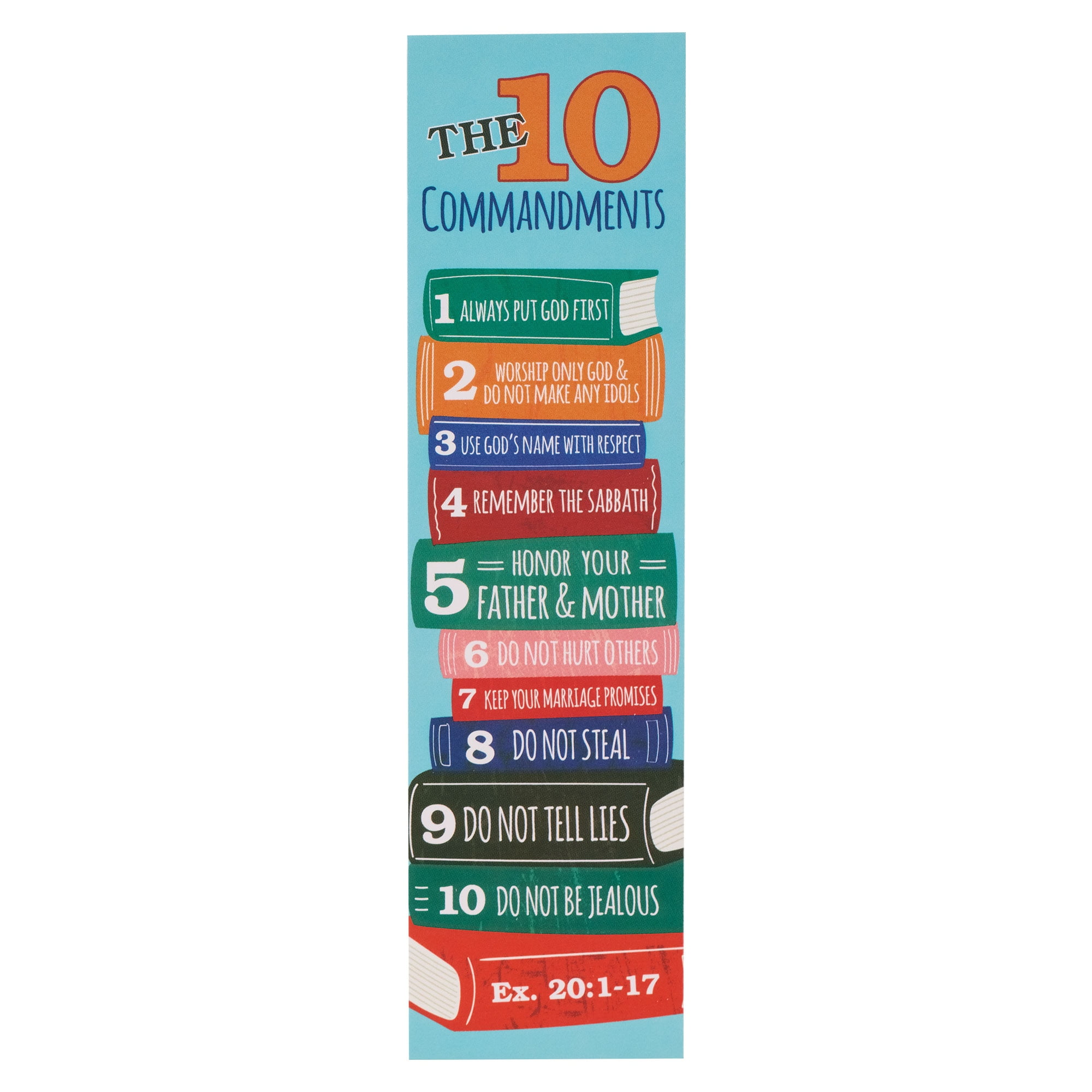 Bookmark Pack Books The 10 Commandments Ex. 20:1-17 - Walmart.com