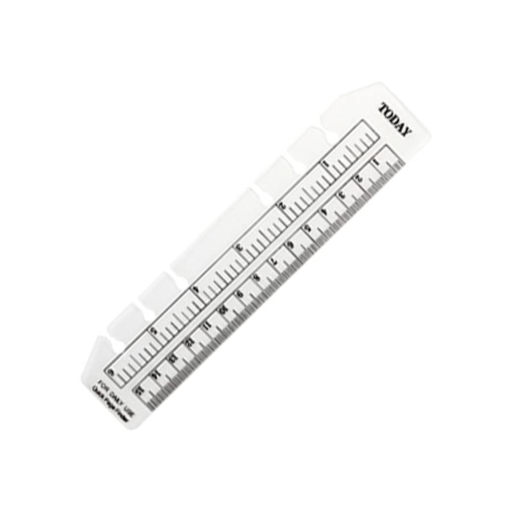 Bookmark Scale Ruler,2 Pcs Black/Clear Plastic Page Marker Pouch ...