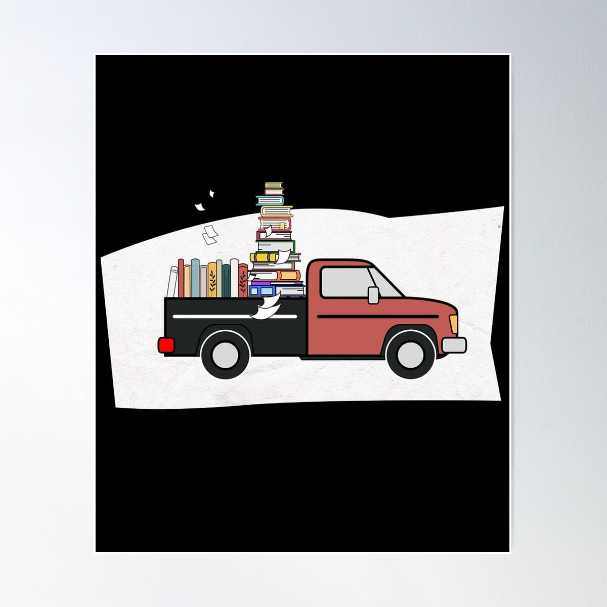 Bookmobile Means Mobile Encyclopedia Poster Wall Art Modern Wall Decor ...