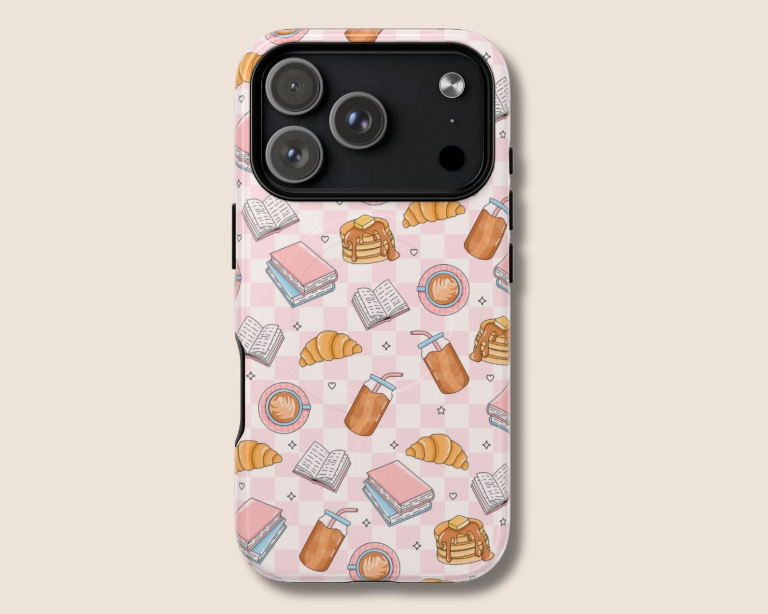 Books And Brunch Tough Dual Layer Case Cozy Weekend Theme for iPhone 17 ...