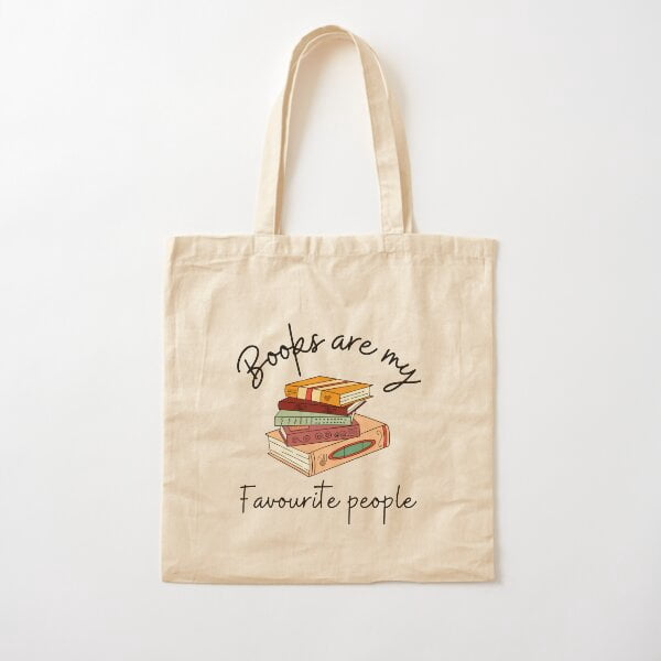 Books Are My Favourite People Cotton Tote Bag Canvas Tote Bag, Family ...