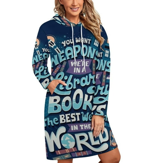 Books Are The Best Weapons Hoodie Sweatshirts Women Pullover Girl ...
