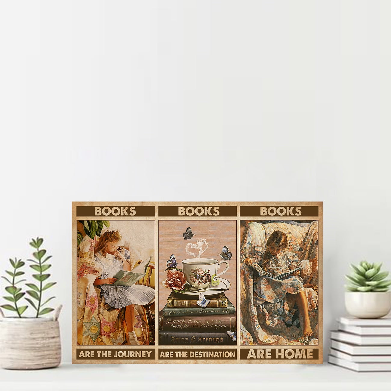 Books Are The Journey Books Are The Destination Books Are Home Girl Tea ...