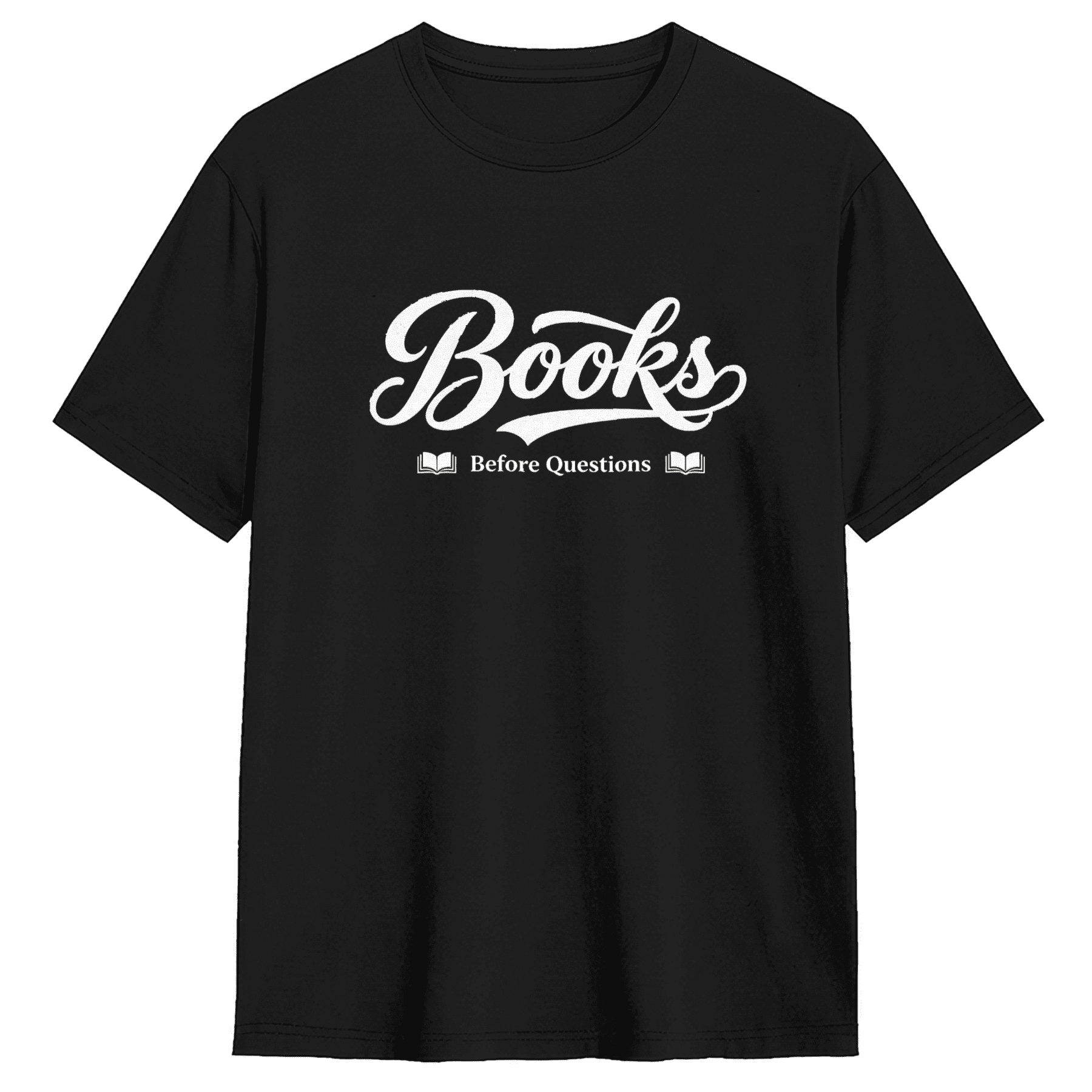 Books Before Questions Vintage Graphic Tee For Men And Women, Reading ...