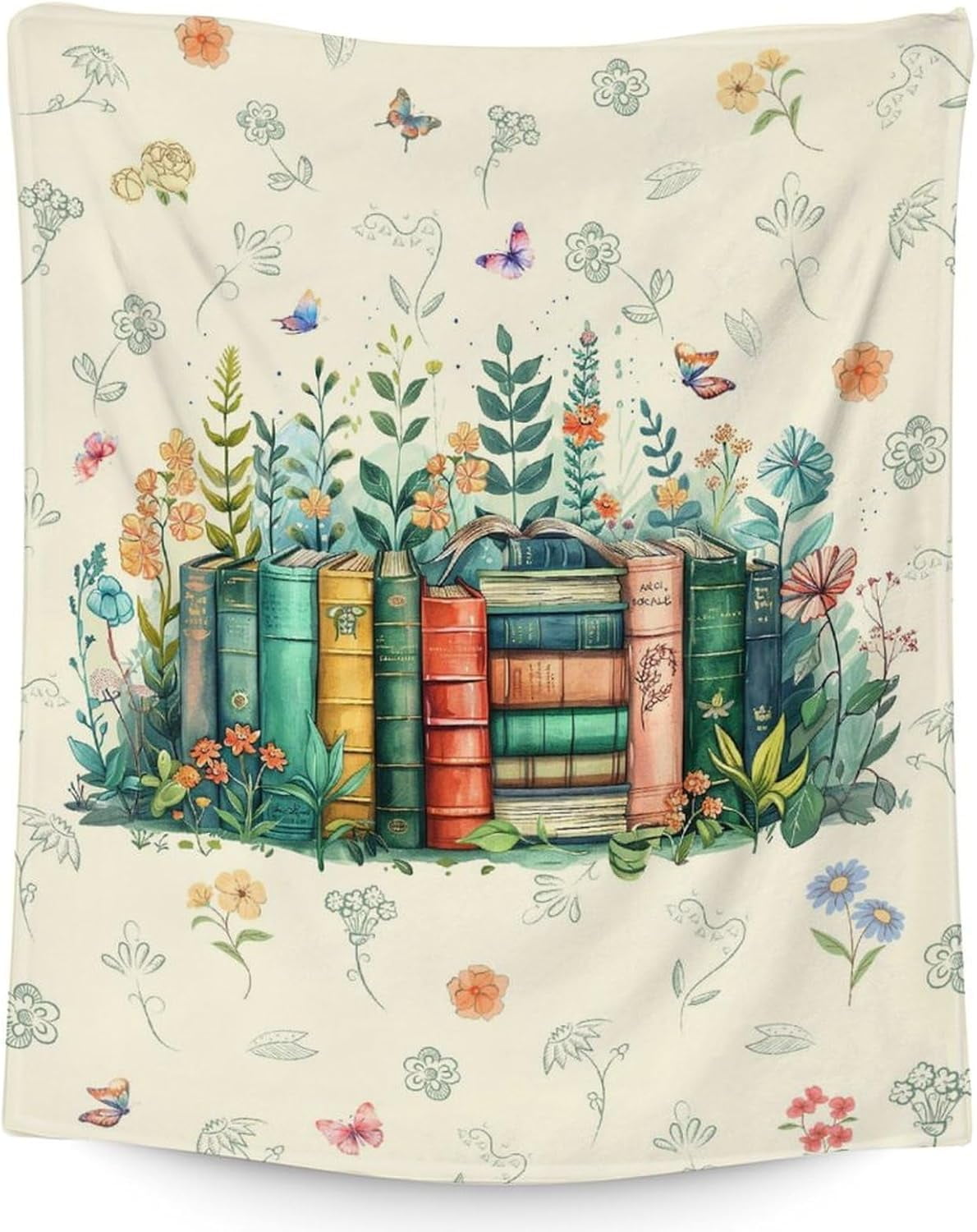 Books Blanket Gifts for Book Lovers - Vintage 40x50 Inches Reading ...