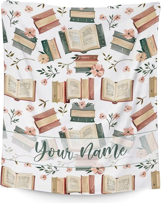 Books Blanket Gifts for Book Lovers - Vintage 50x60 Inches Reading ...