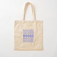 Books Books Books Design 6 Canvas Tote Bags, Reusable Shopping Bag ...