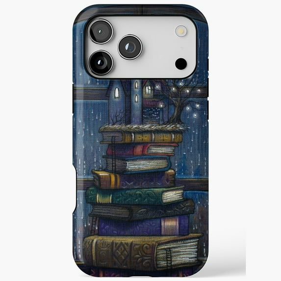 Books Castle Library Fantasy Art Phone Cover for iPhone 11 12 13 14 15 ...
