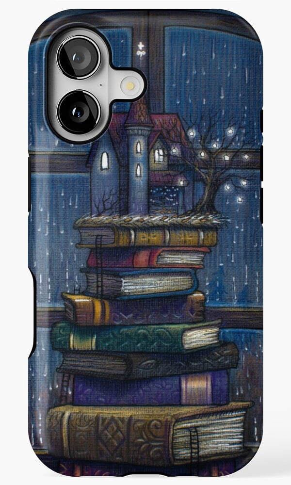 Books Castle Library Fantasy Reader Art Bookworm Gift Phone Case for ...