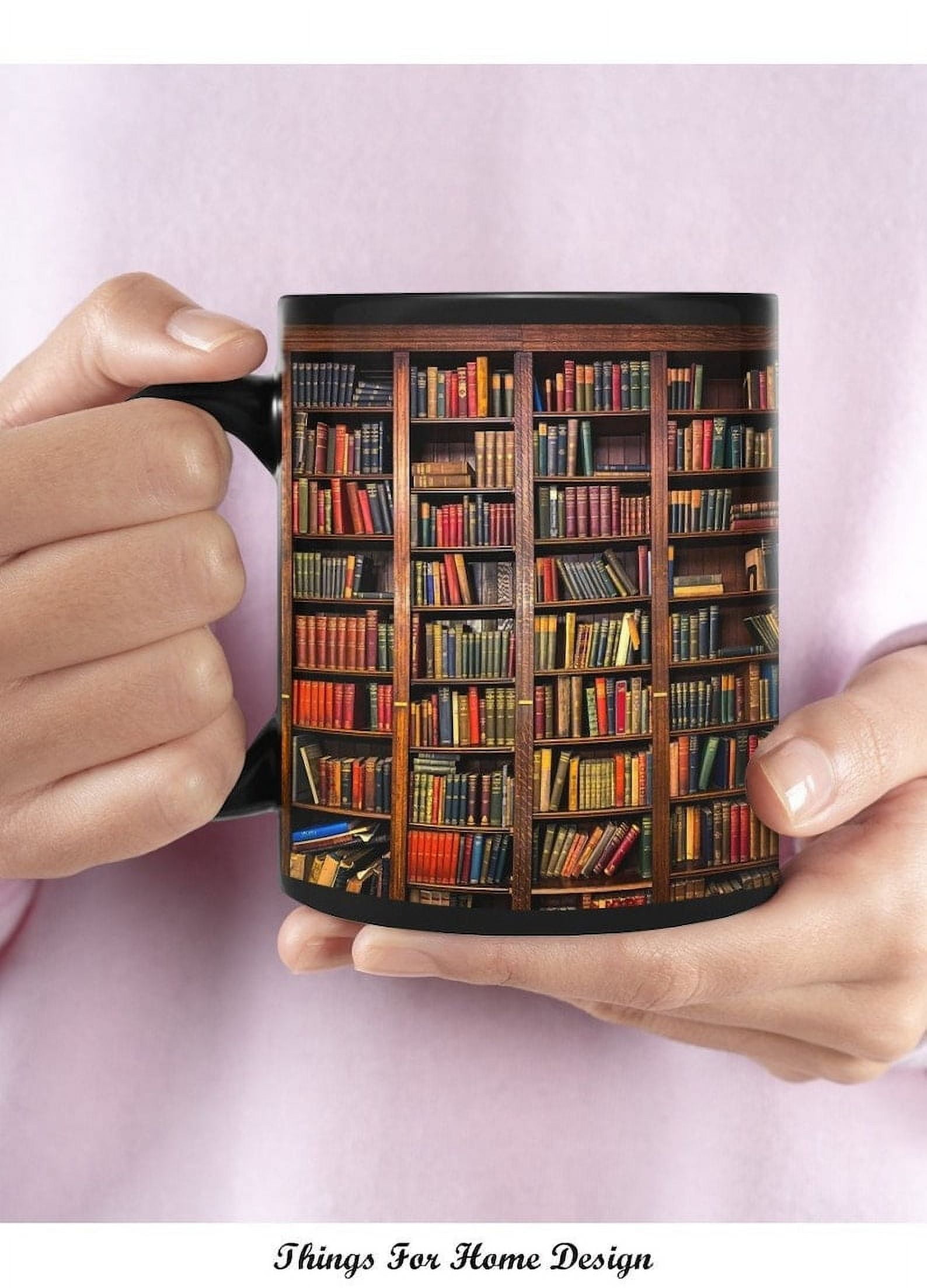 Books Coffee Mugs, Library Gifts, Book Vintage Bookshelves, Book Lovers ...