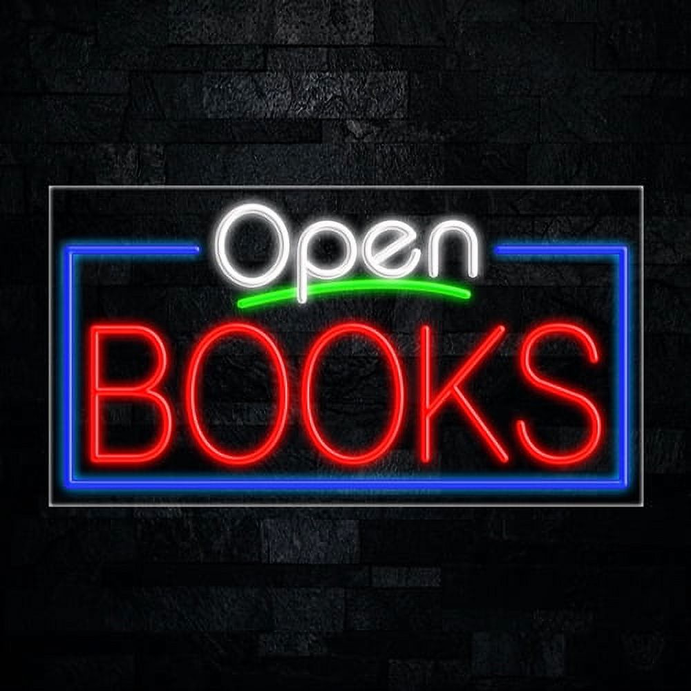 Books LED Neon Sign 33"L x 18"H #35626 - Walmart.com