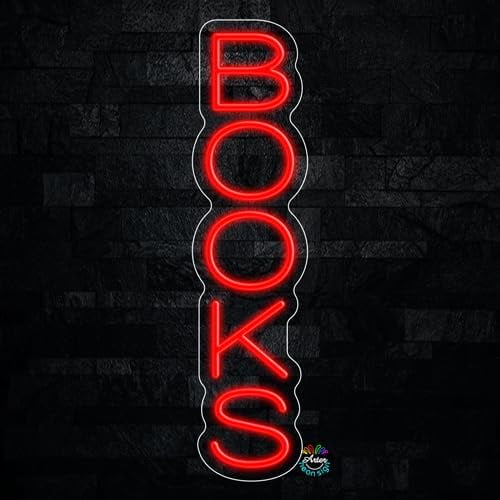 Books LED Neon Sign 6"L x 24"H #32087 - Walmart.com