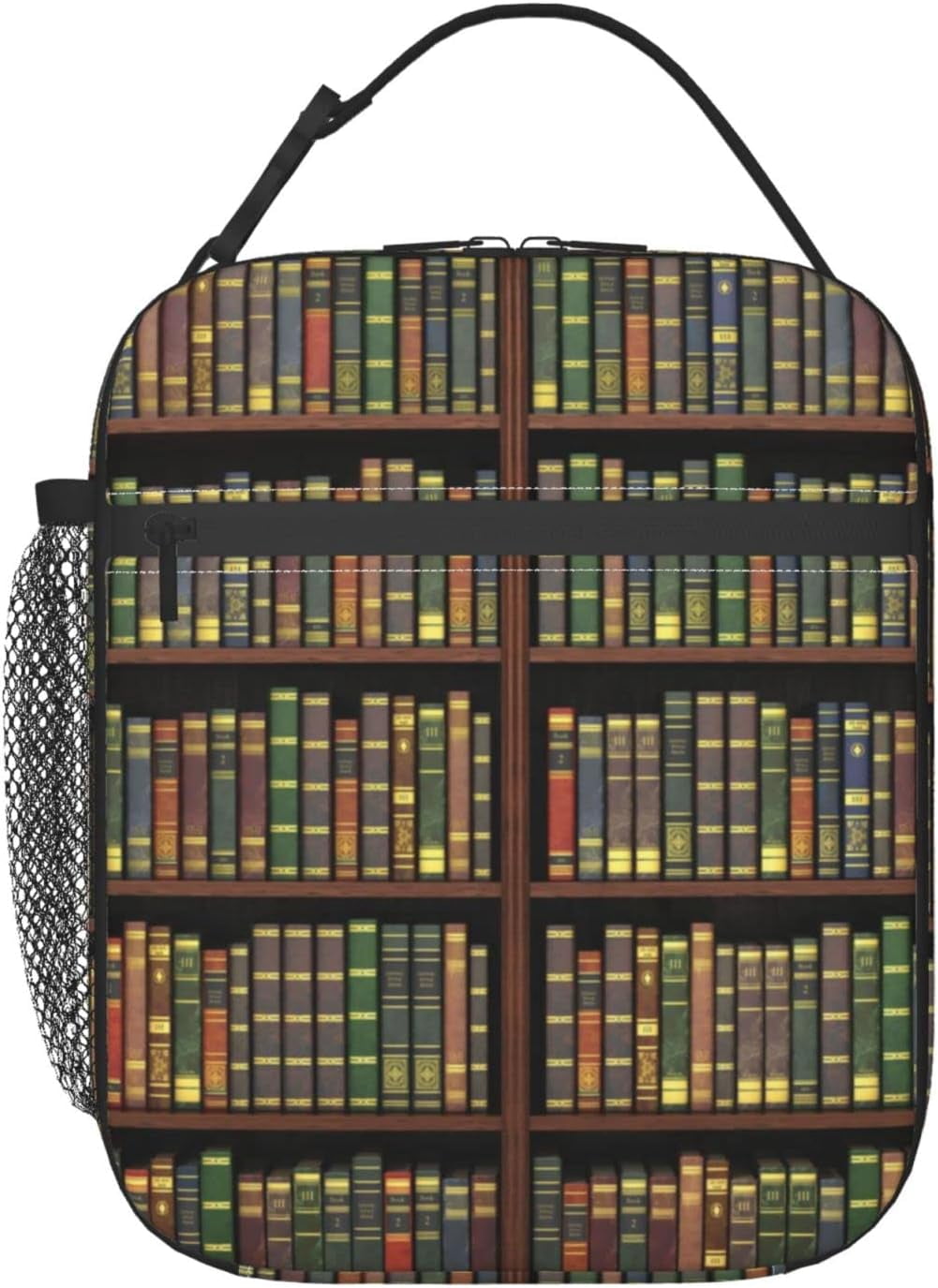 Books Old Library Lunch Bag Insulated Portable Reusable Lunch Box with ...