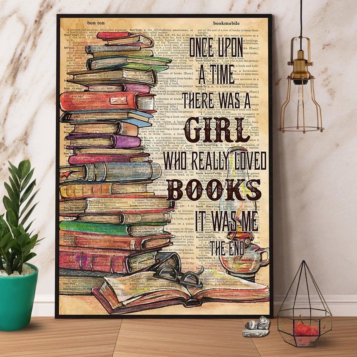 Books Once Upon A Time There Was A Girl Who Really Loved Books Paper ...