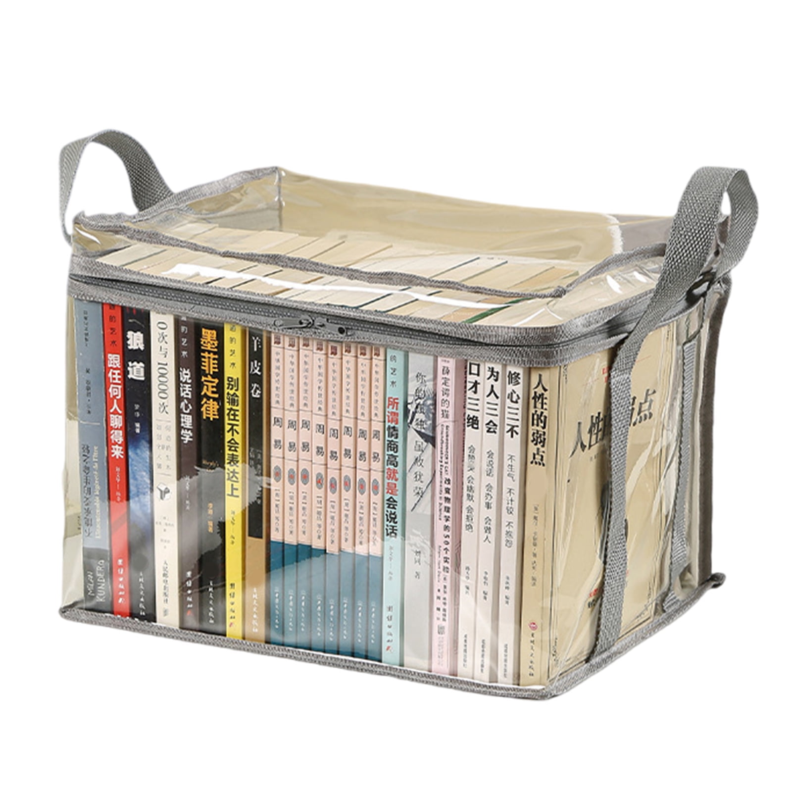 Books Organizers Waterproof Books Container Foldable Books Box Books ...