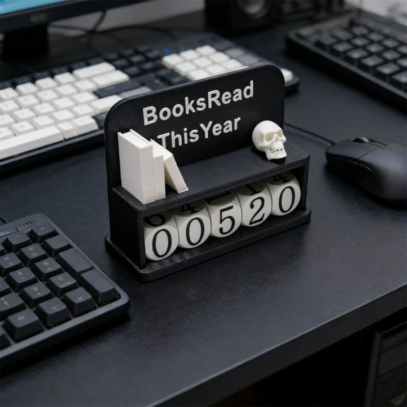 Books Read Sign - Manual Reading Tracker, Visual Goal Progress ...