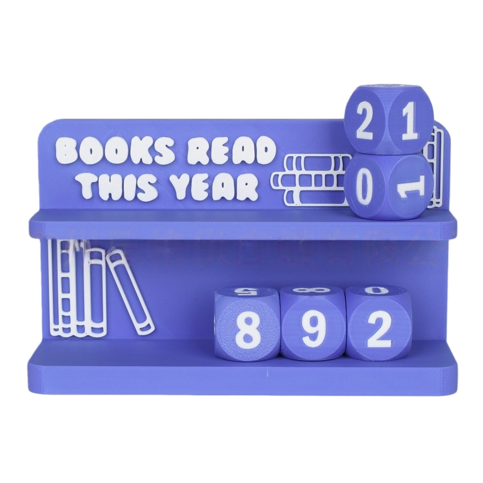 Books Read This Year Counter, Reading Tracker Sign, Bookshelf Decor ...