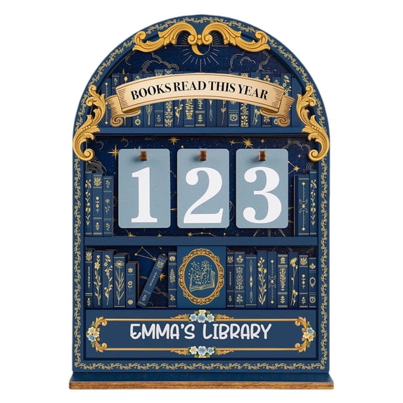 Books Read This Year Counter, Personalized Book Tracker for Women ...