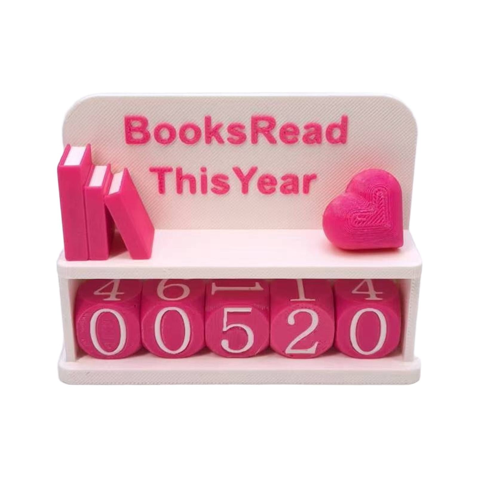 Books Read This Year Counter,Reading Challenge Gift for Readers ...
