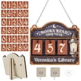 Books Read This Year Counter Reading Tracker Sign for Home Library ...