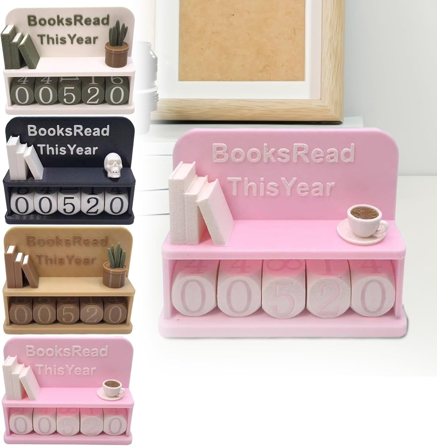 Books Read This Year Sign,3D Printed Books Read This Year Tracker ...
