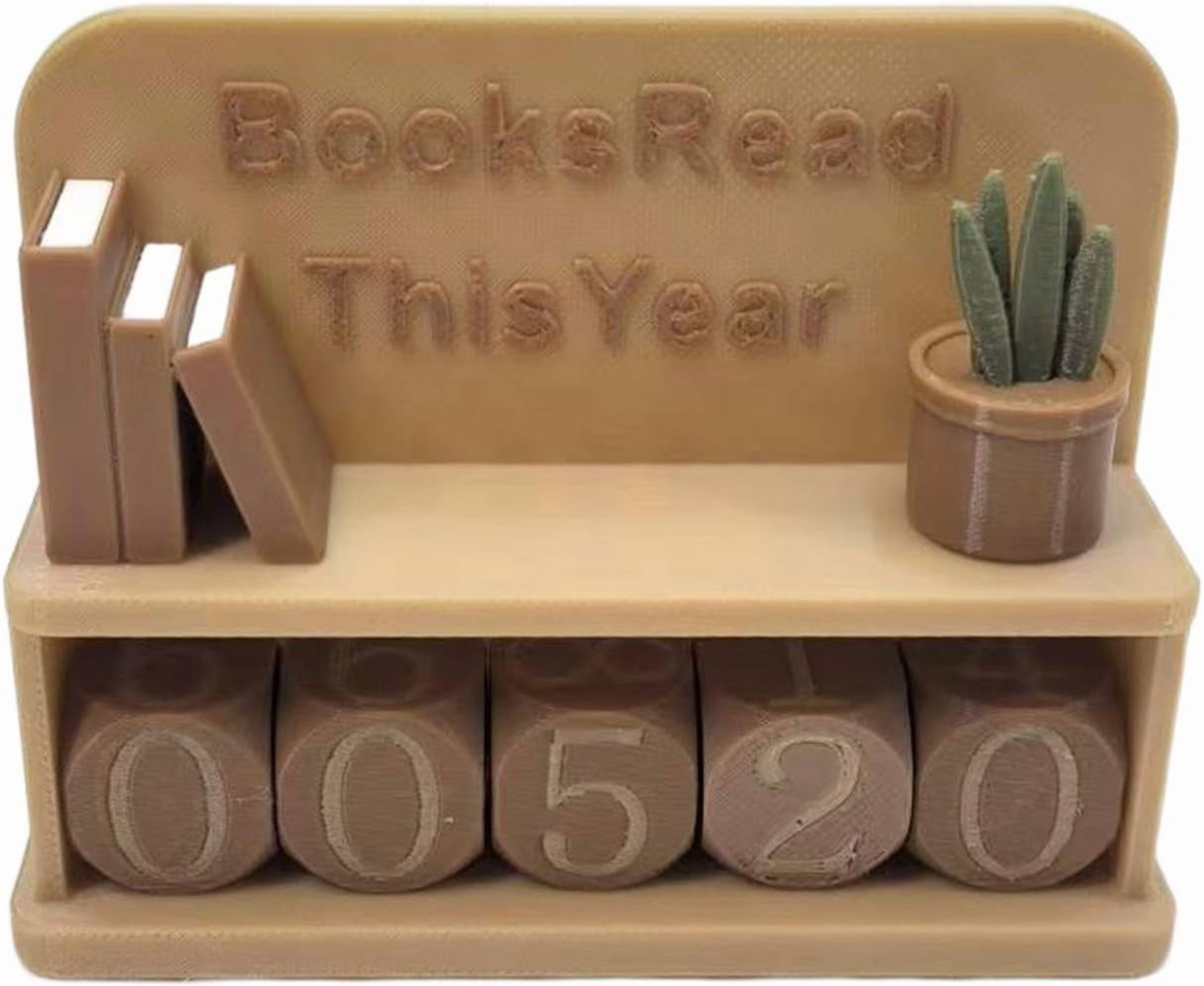 Books Read This Year Sign,3D Printed Books Read This Year Tracker ...