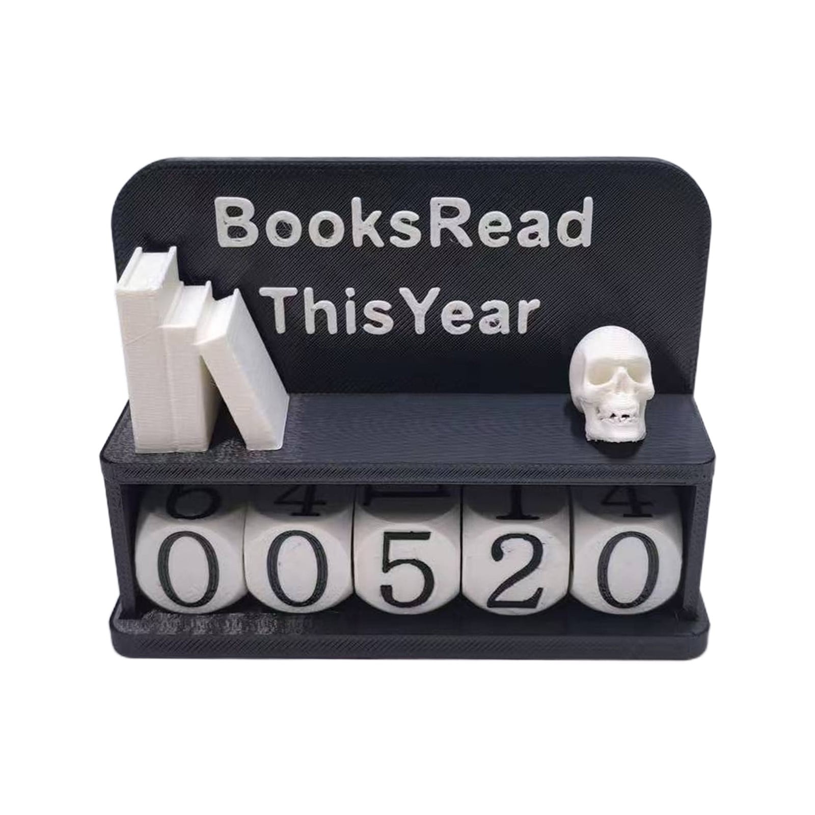 Books Read This Year Tracker, 3D Printed Book Counter for Reading Goal ...