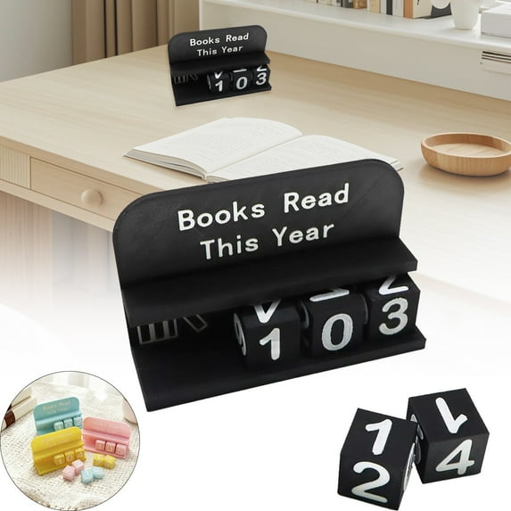 Books Read This Year Tracker Counter, 3D Printed Reading Goal Display ...