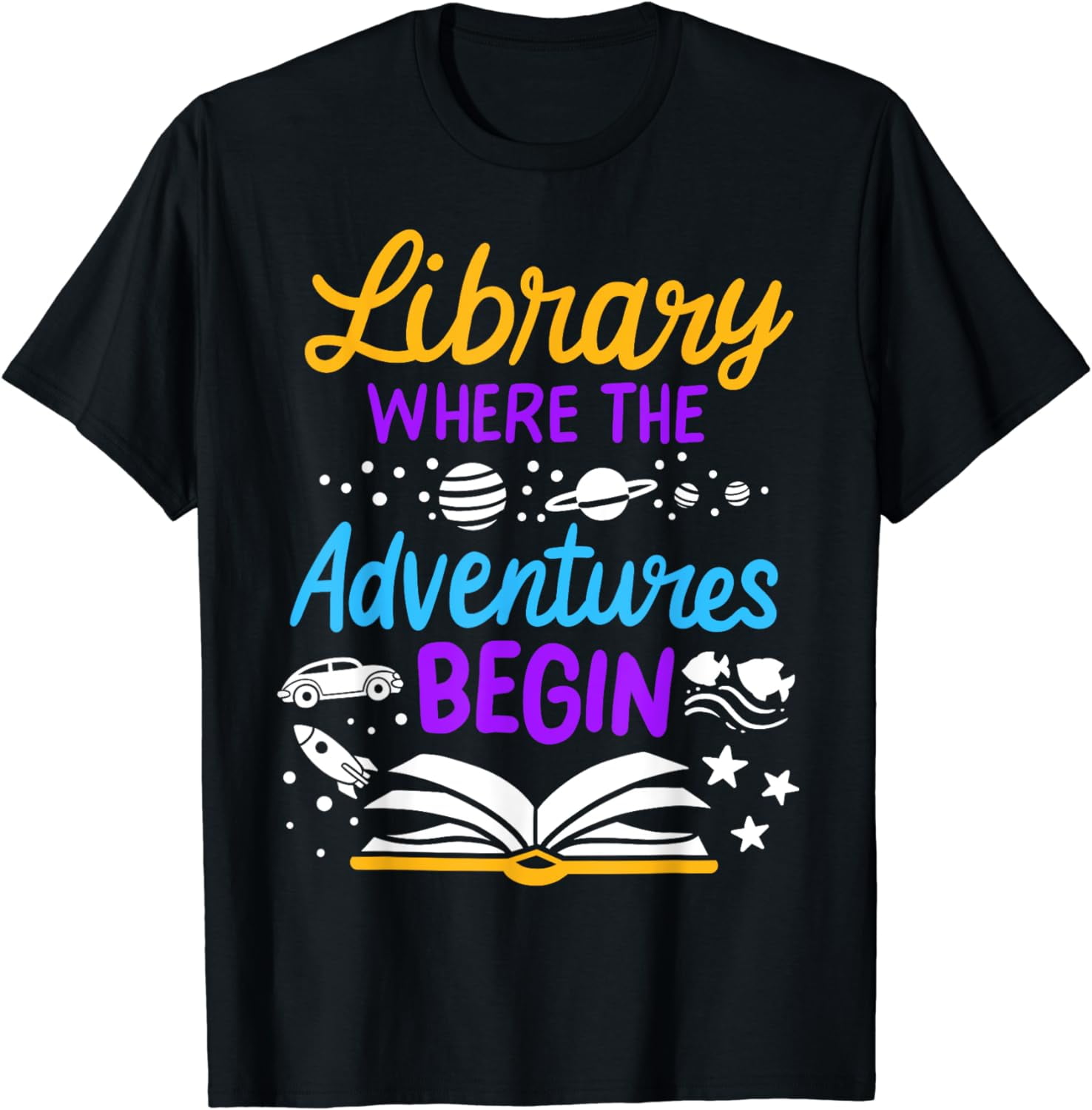 Books Reading Library Librarian T-Shirt - Walmart.com
