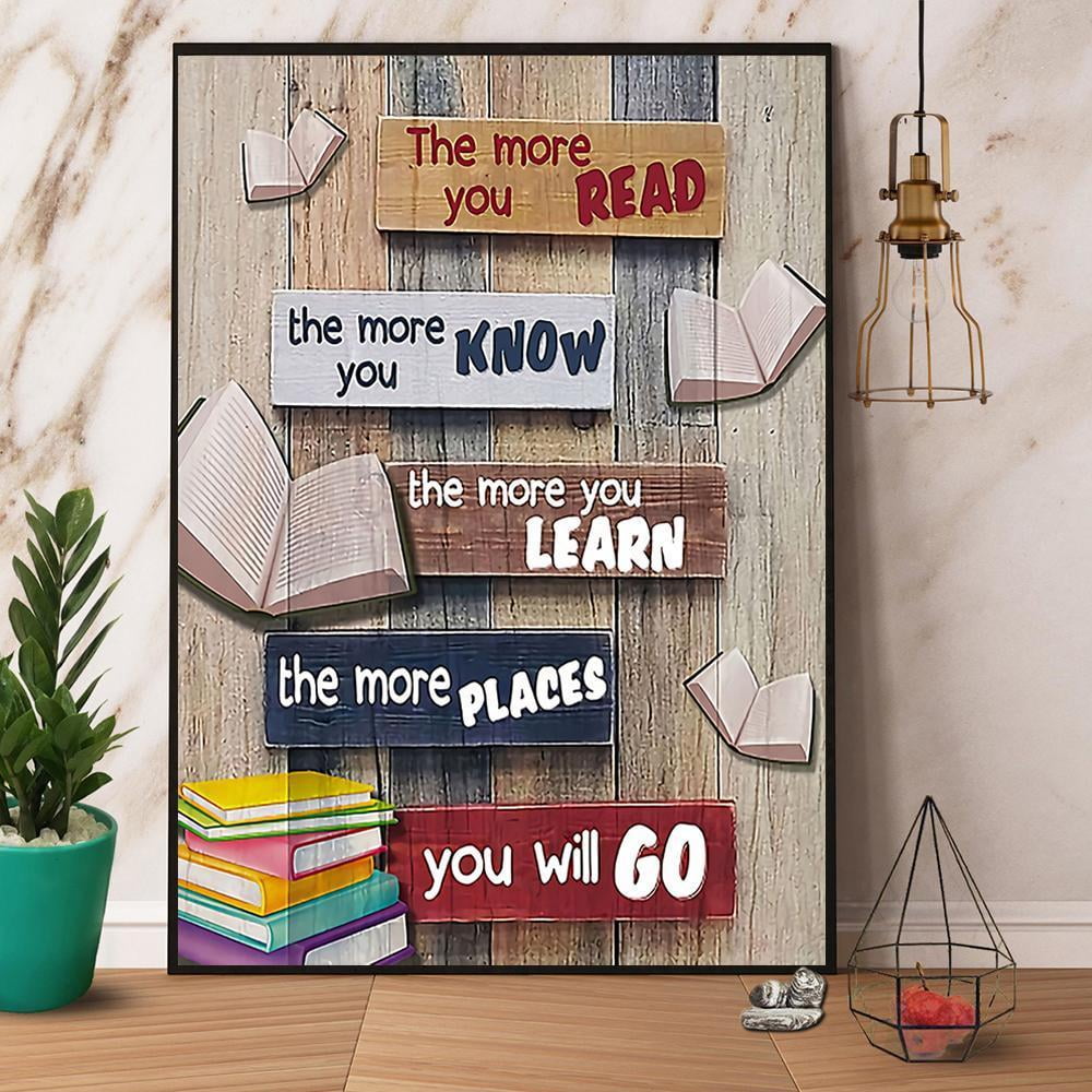 Books The More You Read The More You Know You Will Go Paper Poster No ...